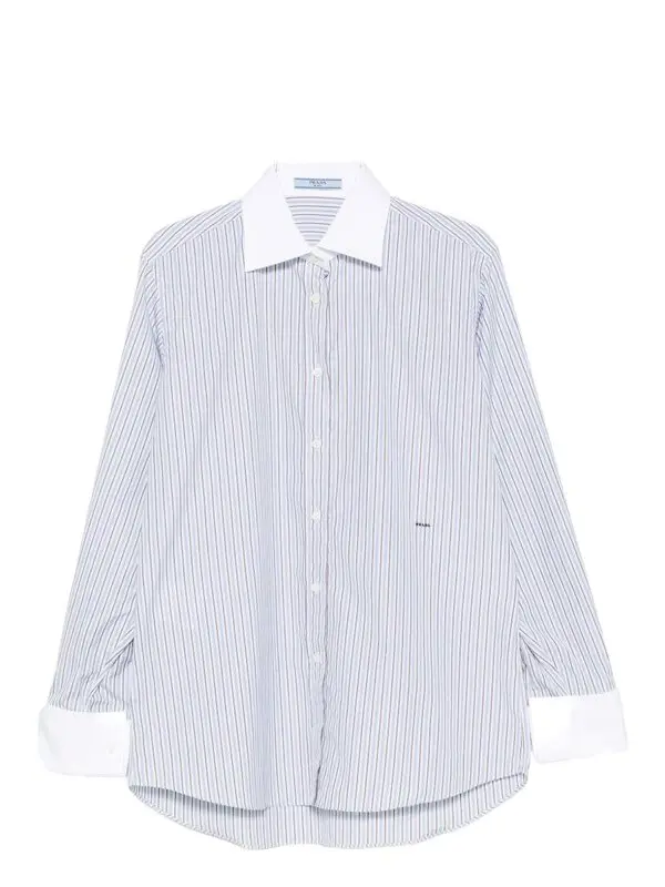 Prada Striped Cotton Shirt - Multicolor