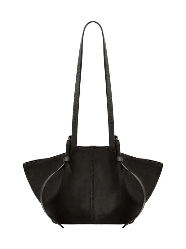 Yuzefi Mochi Suede Leather Shoulder Bag - Brown