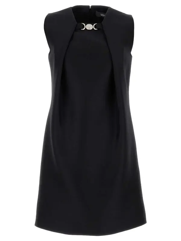 Versace Twill Mini Dress - Black