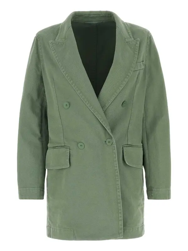 Max Mara Zenobia Denim Blazer - Green