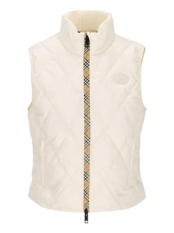 Burberry Quilted Down Vest - Multicolor