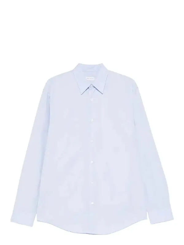 Dries Van Noten Caper Cotton Poplin Shirt - Blue