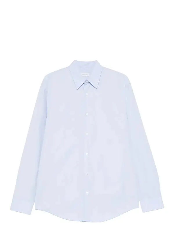 Dries Van Noten Caper Cotton Poplin Shirt - Blue