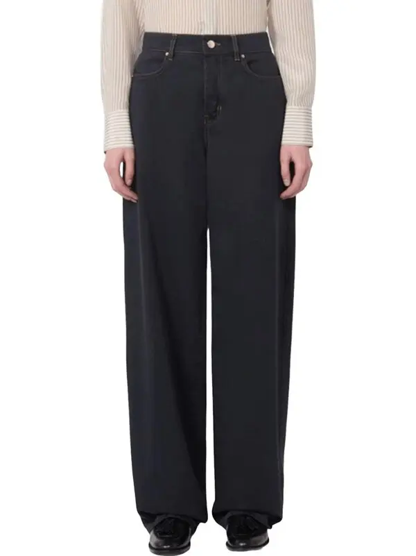 Max Mara Cotton Denim Pants - Blue