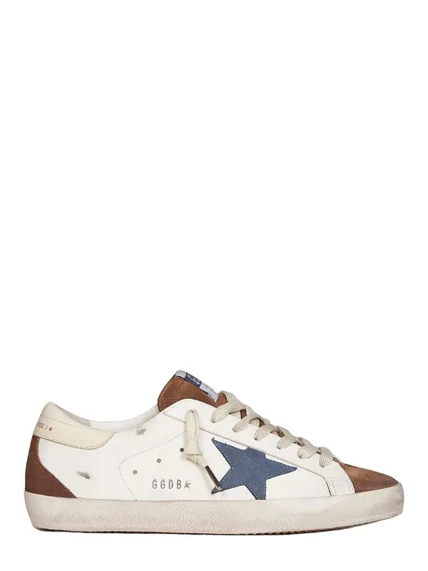 GOLDEN GOOSE Leather Super-star Sneakers - Multicolor