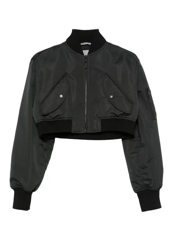 Balenciaga Cropped Bomber Jacket - Multicolor