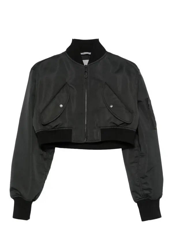 Balenciaga Cropped Bomber Jacket - Multicolor