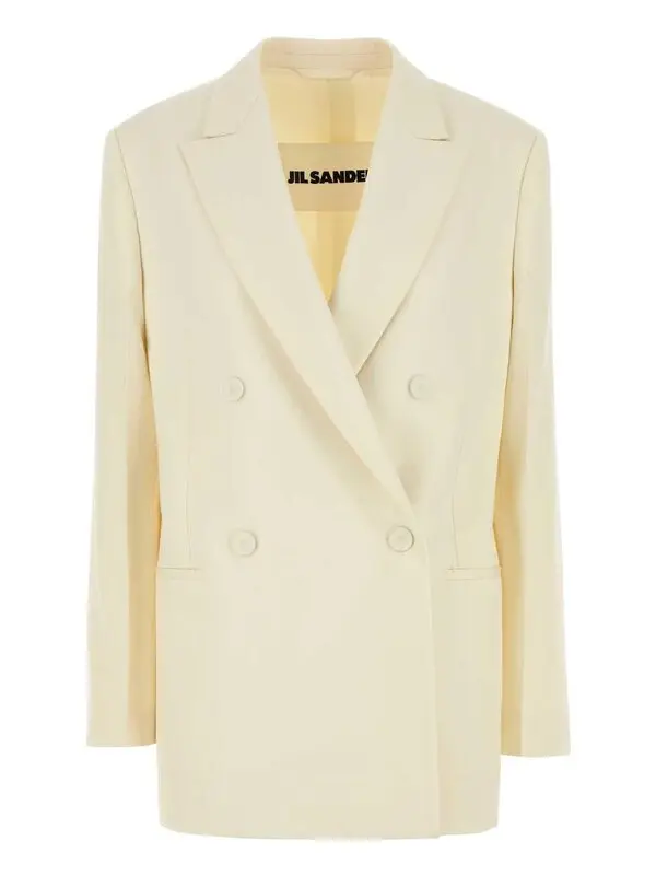 JIL SANDER Wool Blazer - Yellow