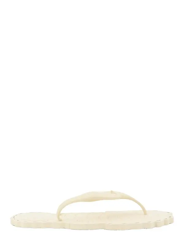 Zimmermann Rubber Thong Sandals - Cream