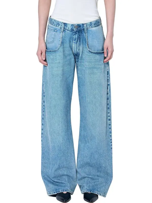 MAISON MARGIELA Wide-leg Denim Trousers - Blue