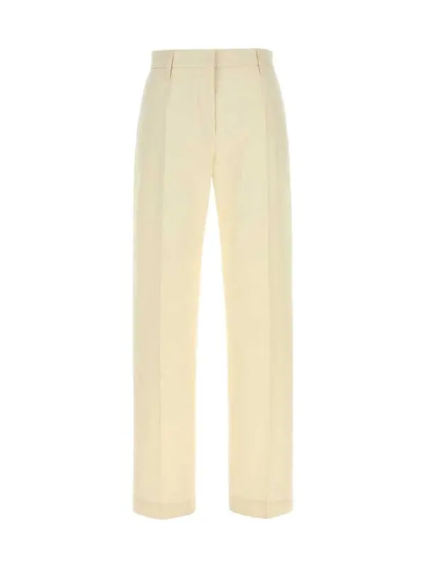 JIL SANDER Cotton Pant - White