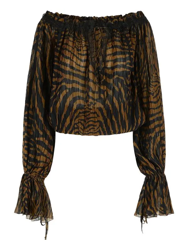 Blumarine Viscose Blouse - Brown