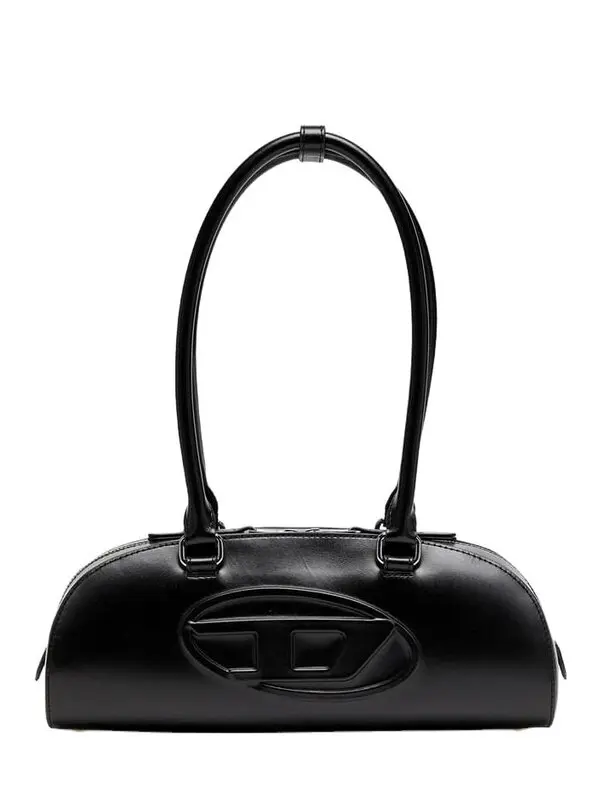 DIESEL® Leather Shoulder Bag - Black