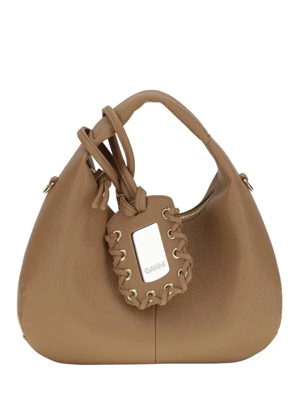 GANNI Hobo Handbag - Cream