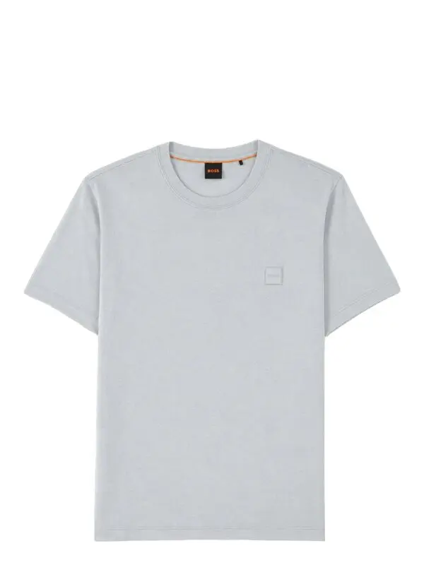 BOSS T-shirt Tales Con Patch Logo - Gray