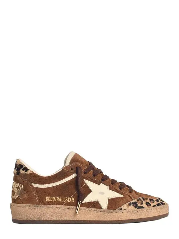 GOLDEN GOOSE Ball Star Suede Sneakers - Brown