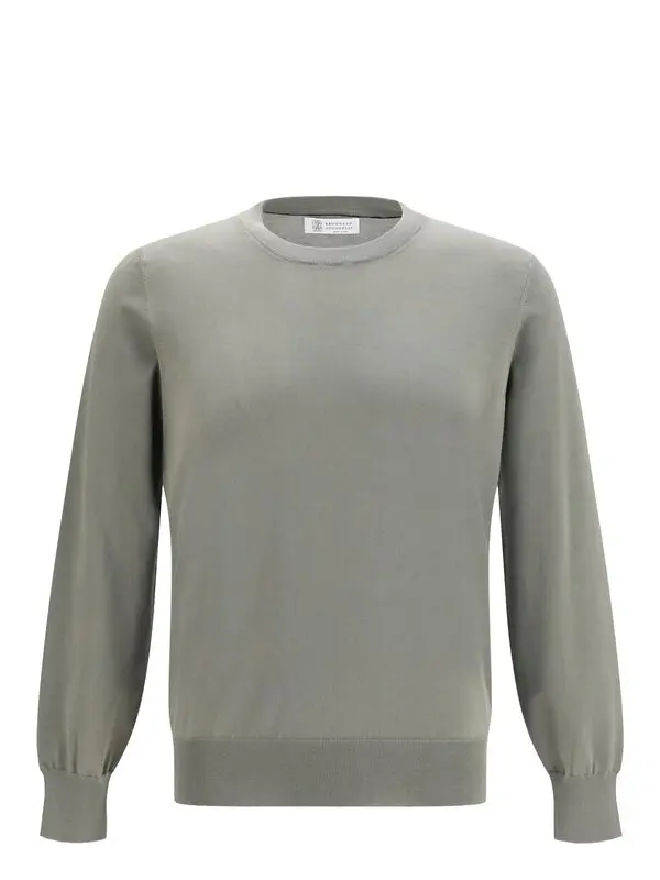 Brunello Cucinelli Cotton Pullover - Green