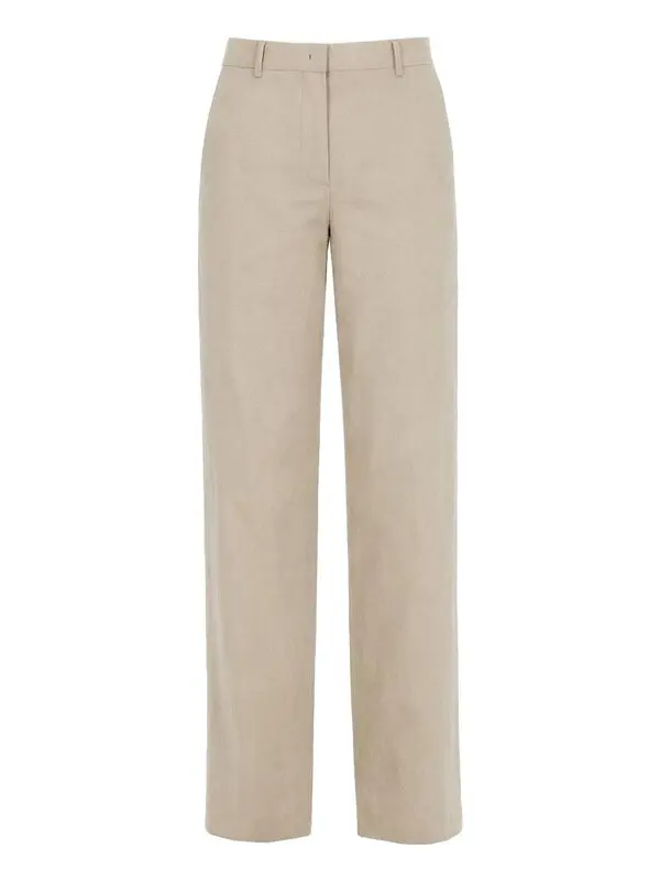 Paul Smith Tailored Linen Trousers - Cream