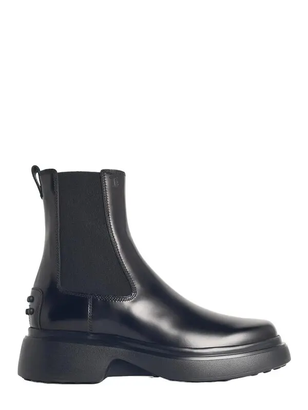 TOD'S Leather Ankle Boots - Black
