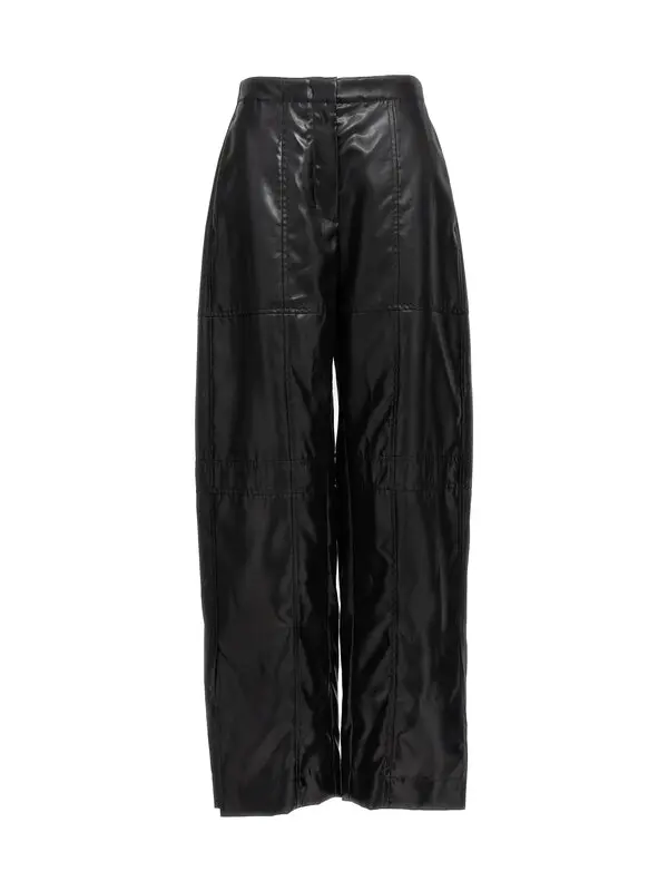 JIL SANDER Coated Pants - Black