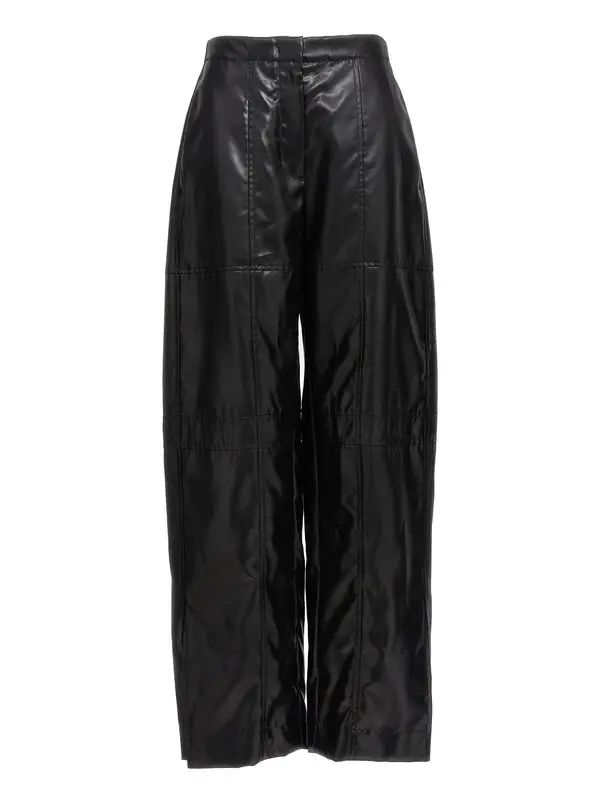 JIL SANDER Coated Pants - Black