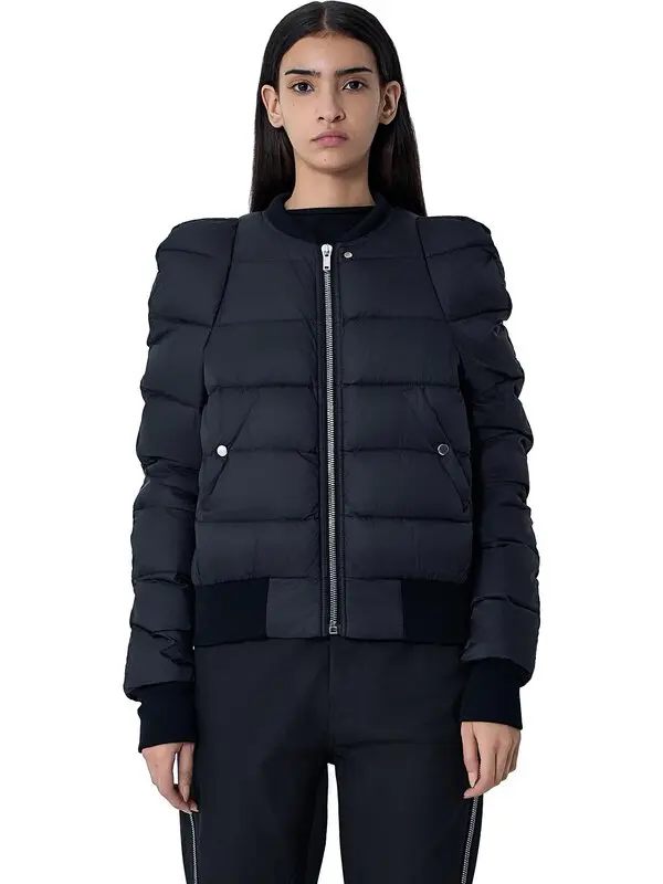 Rick Owens Duvet Bomber Coat - Black