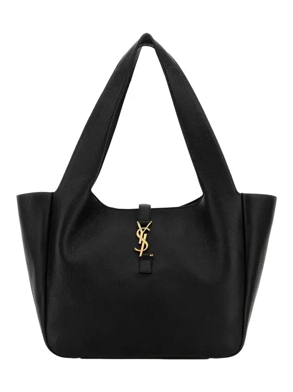 Saint Laurent Leather Le 5 À 7 Bea Shopping Bag - Black