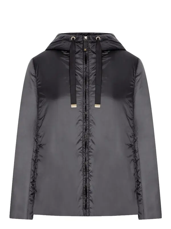 Max Mara Padded Hooded Jacket - Black
