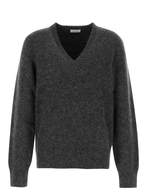 FERRAGAMO Alpaca Blend Pullover - Gray