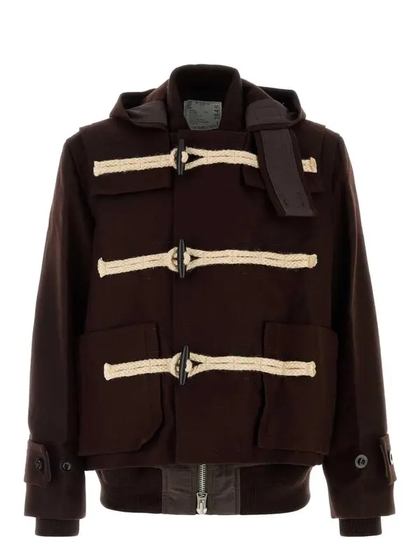 Sacai Wool Montgomery - Brown