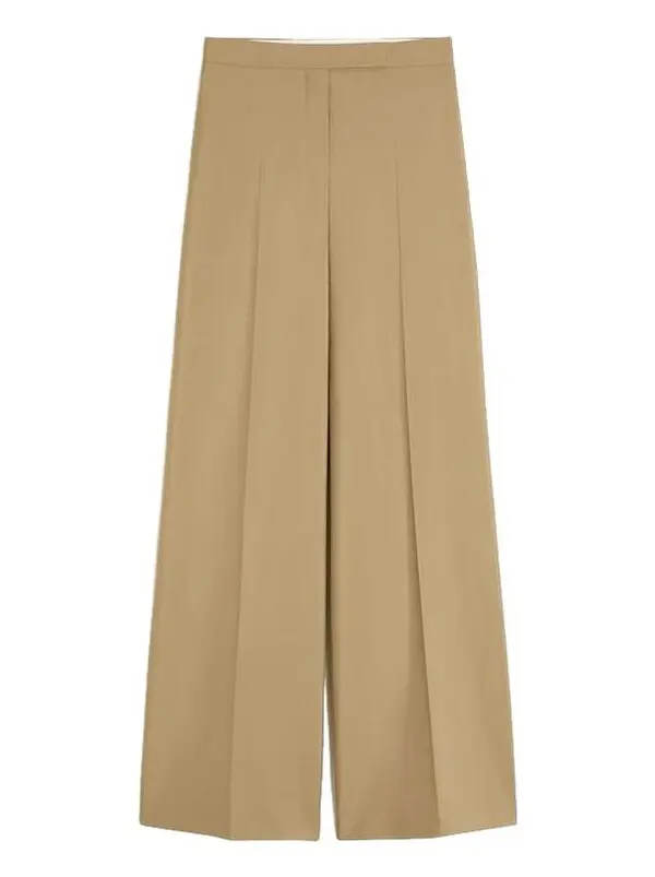 Max Mara Neutrals Trousers Palazzo Pants - Cream