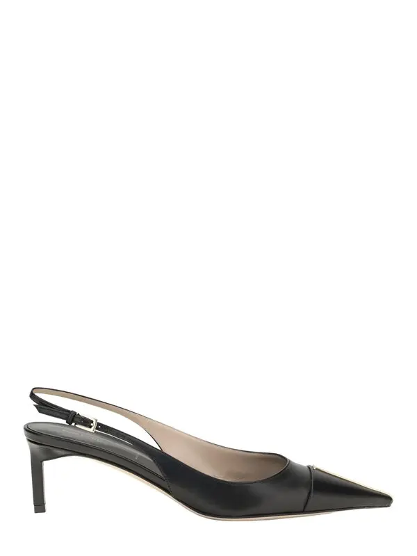 TOM FORD Leather Slingback Pumps - Black