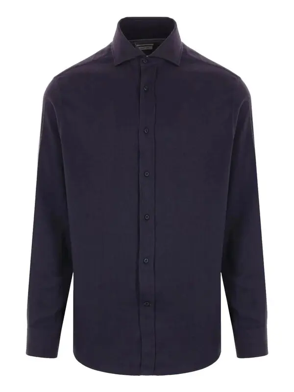 Brunello Cucinelli Cotton And Lyocell Shirt - Multicolor