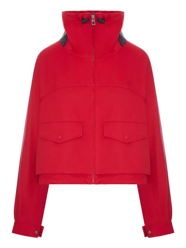 Loewe Cotton And Silk Gabardine Jacket - Red