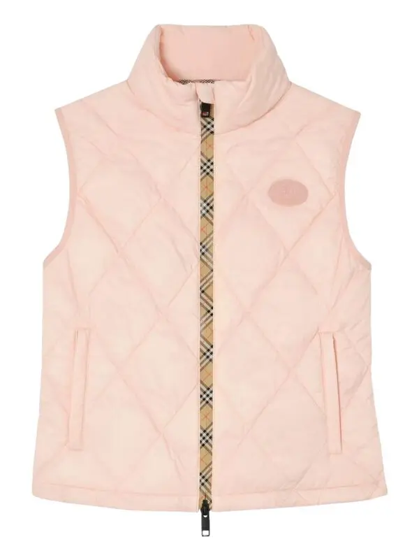 Burberry Quilted Down Vest - Multicolor