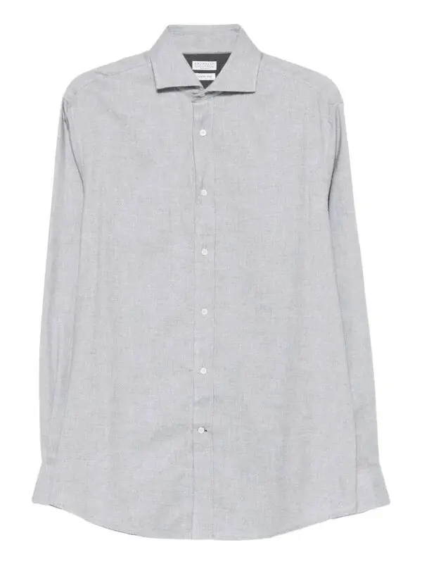 Brunello Cucinelli Cotton And Lyocell Shirt - Multicolor