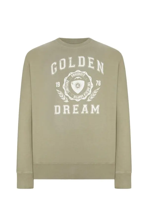 GOLDEN GOOSE Cotton Crewneck Sweatshirt - Multicolor