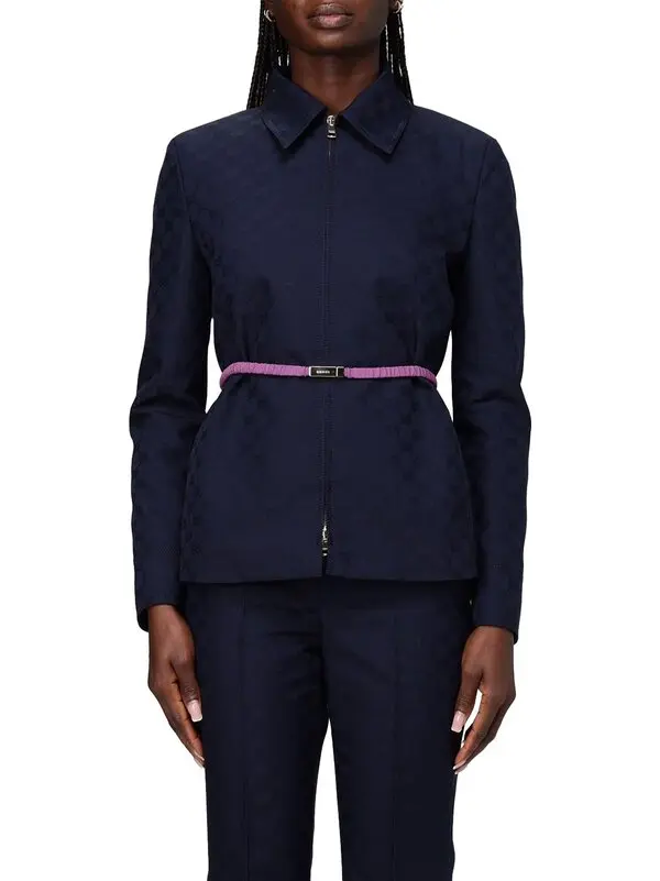 Gucci Cotton Blend Jacket - Blue