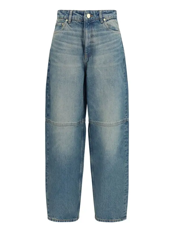 GANNI Stary Rigid Denim Jeans - Blue