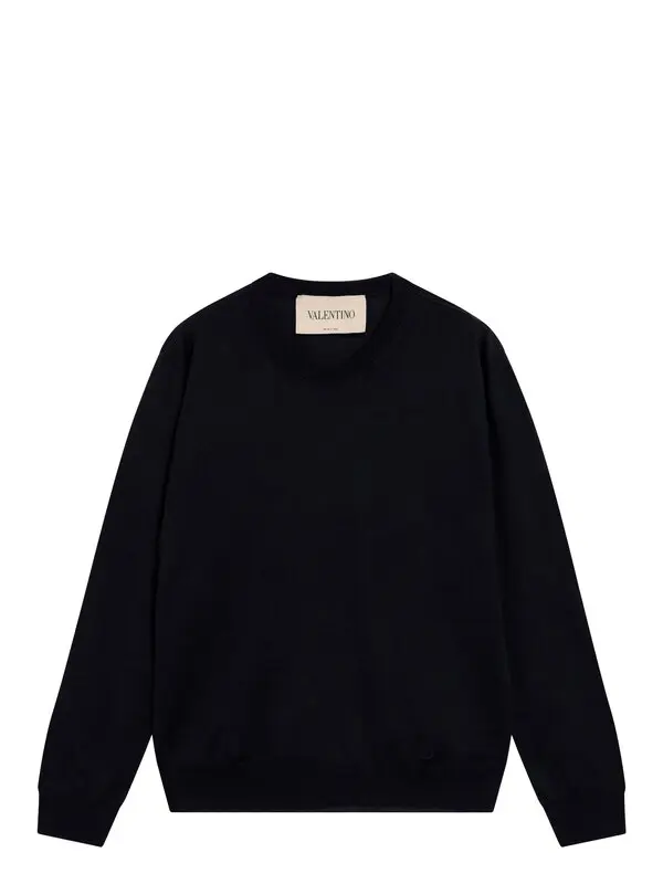 Valentino Garavani Wool Crewneck Sweater - Blue