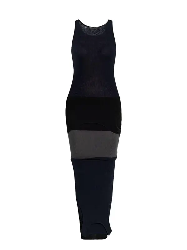 Balenciaga Upside Down Long Dress - Multicolor