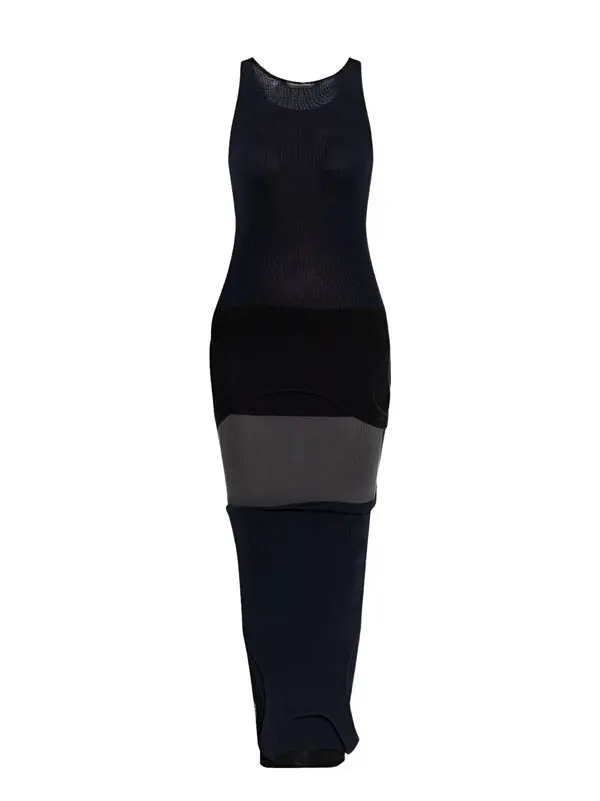 Balenciaga Upside Down Long Dress - Multicolor