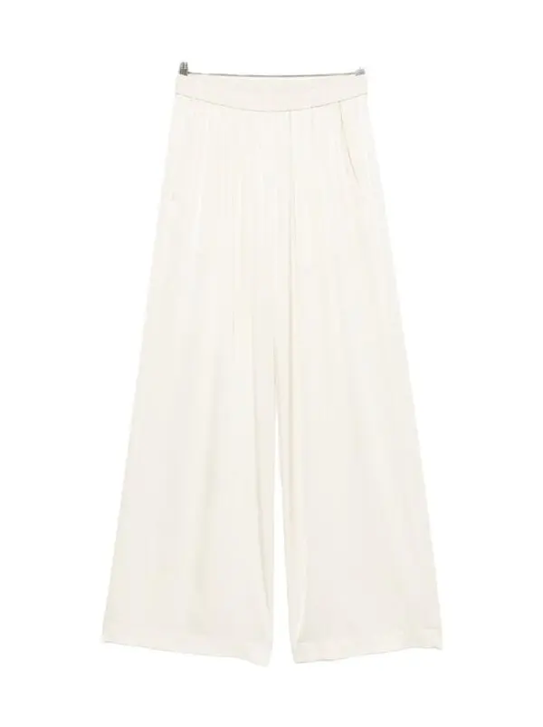 FORTE_FORTE Silk Satin Trousers - Multicolor