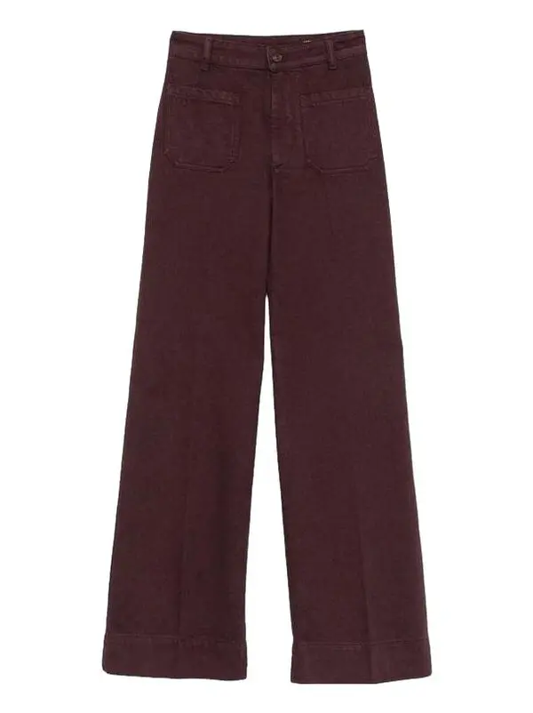 Victoria Beckham Wide-leg Denim Trousers - Red