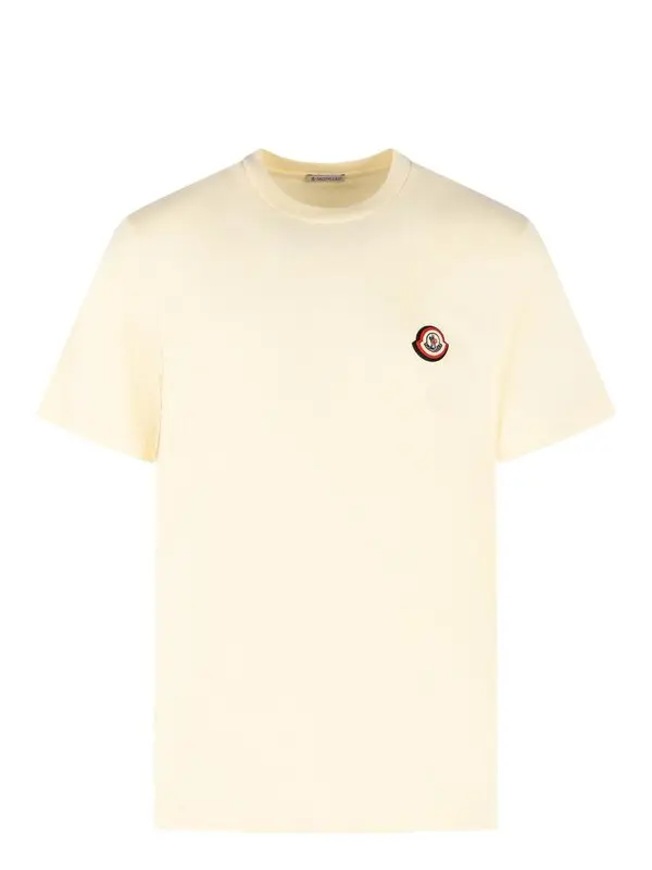 Moncler Cotton T-shirt - Cream