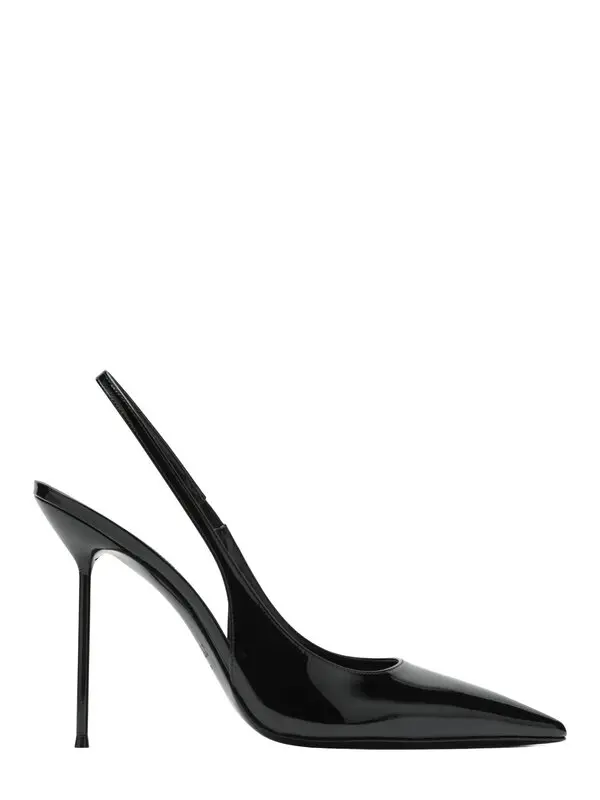 Paris Texas Lidia Slingback Pumps In Patent Leather - Black