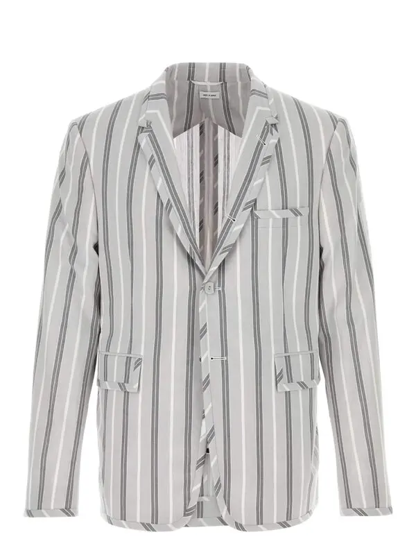 Thom Browne Embroidered Cotton Blazer - Multicolor
