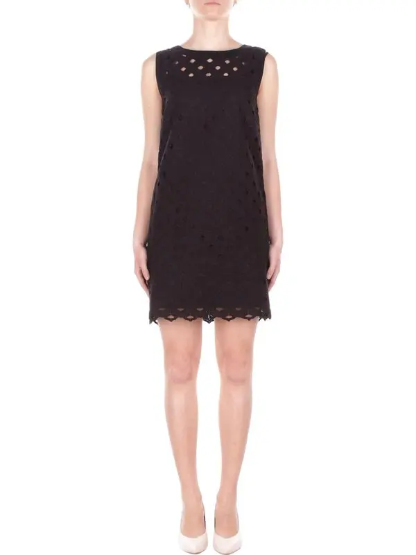 Max Mara Macrame Mini Dress - Black