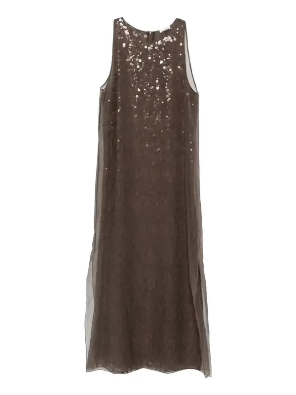 Brunello Cucinelli Silk Dress - Multicolor