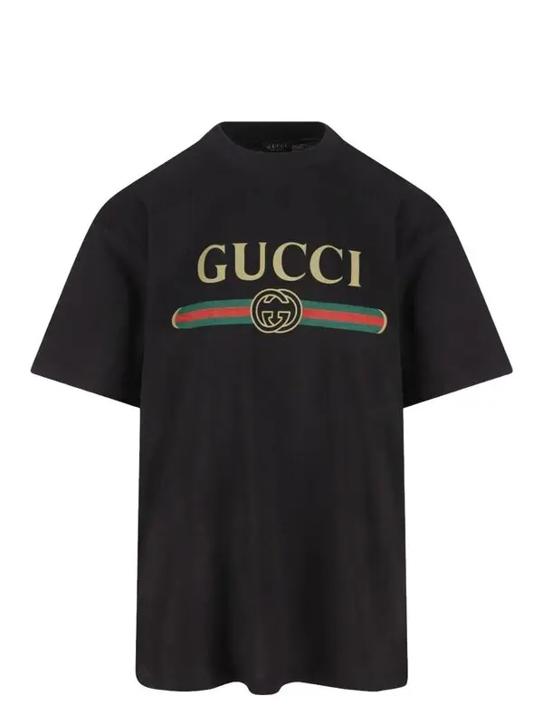 Gucci Logo Cotton T-shirt - Multicolor